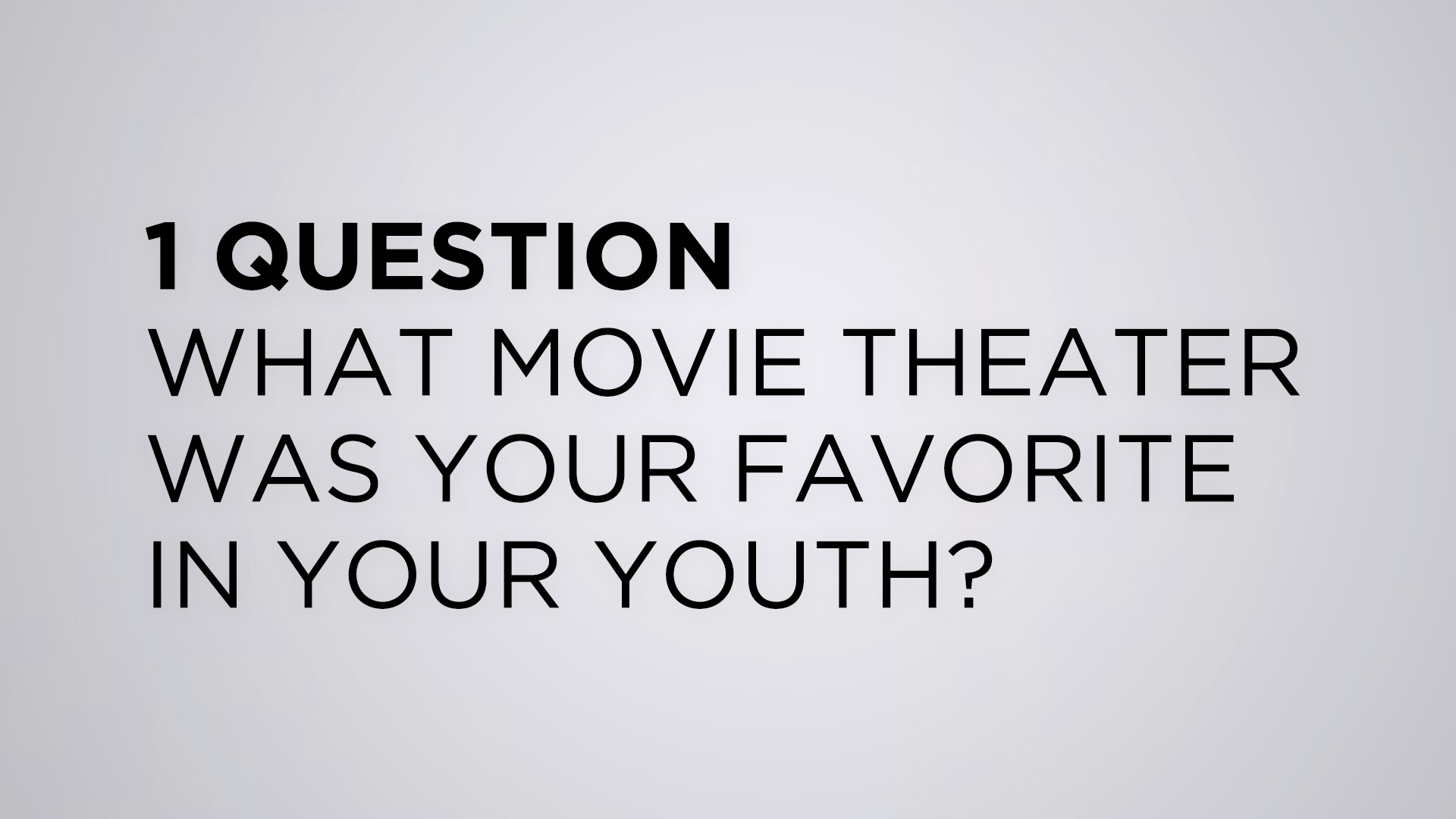 Ask the Filmmakers: What Movie Theater Was Your Favorite in Your Youth ...